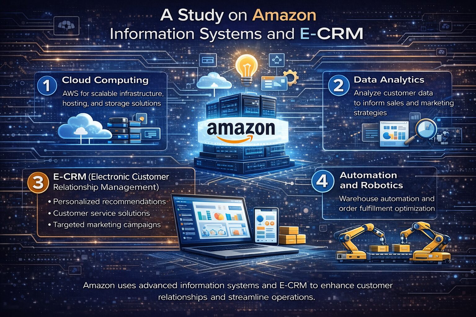 Exploring Amazon's Information Systems and E-CRM Strategies